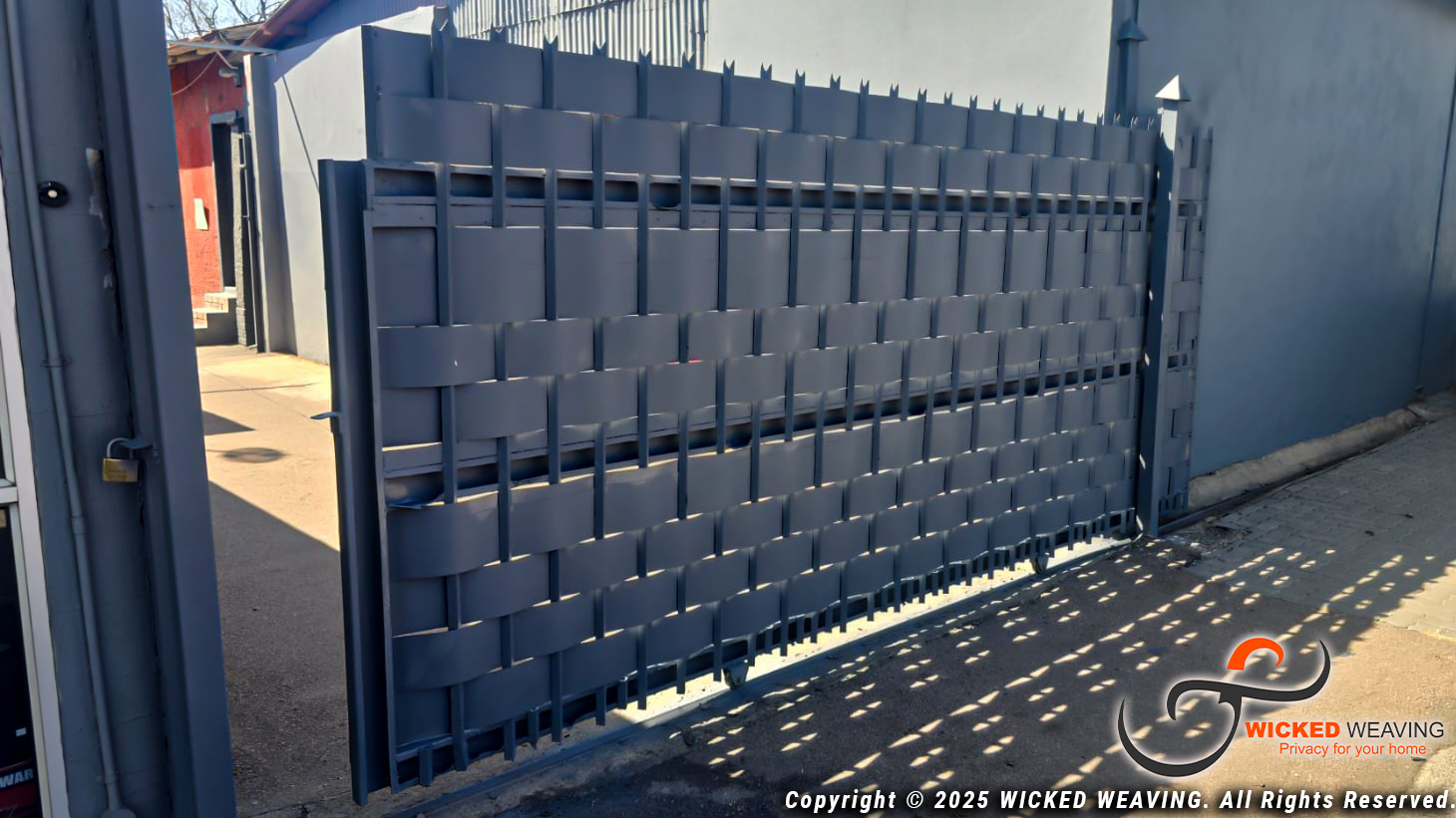 Slate Grey Gate Weave in Gezina - Wicked Weaving